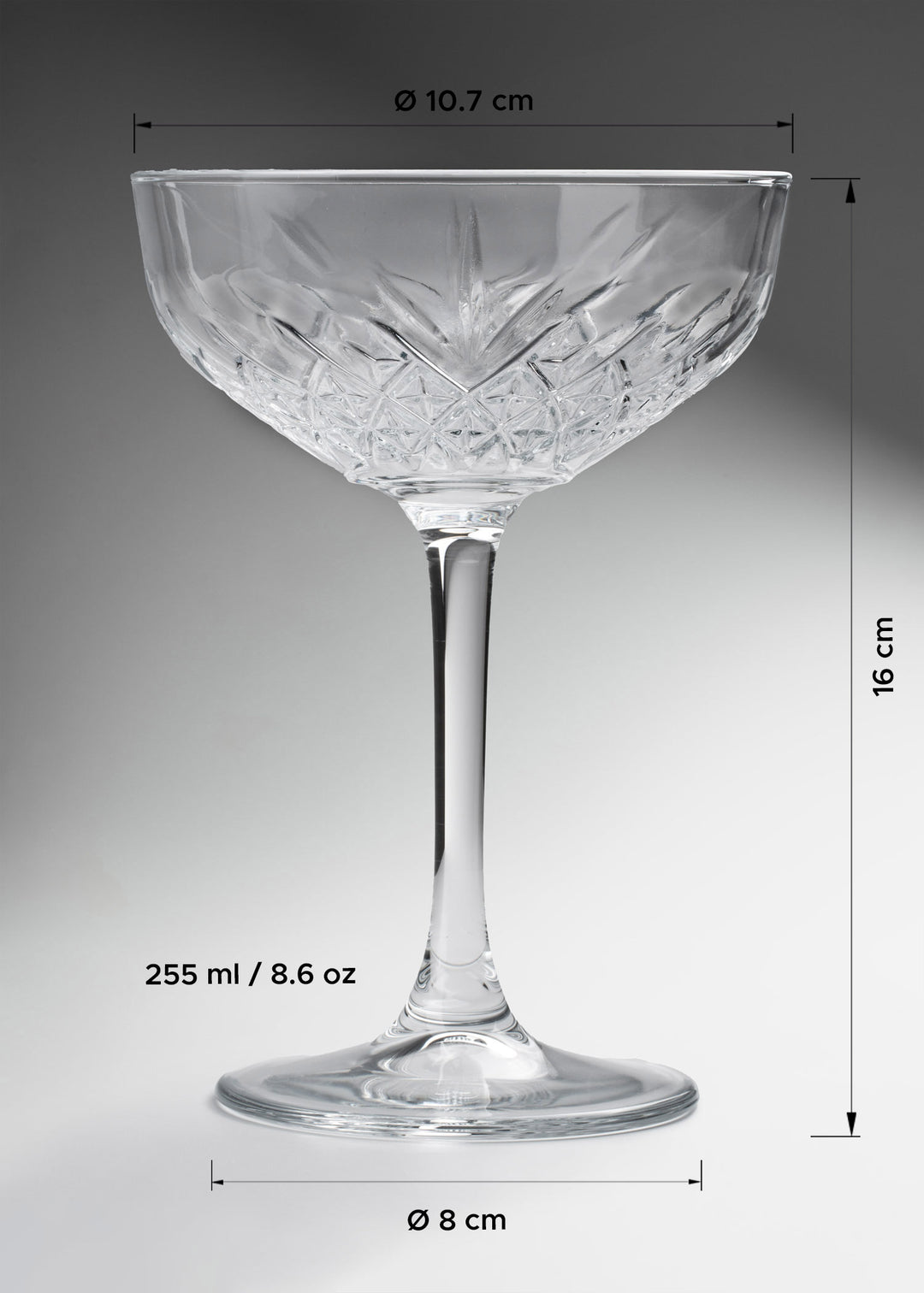 Copas de vidrio Timeless 255 ml Precio Mayoreo | MAHA