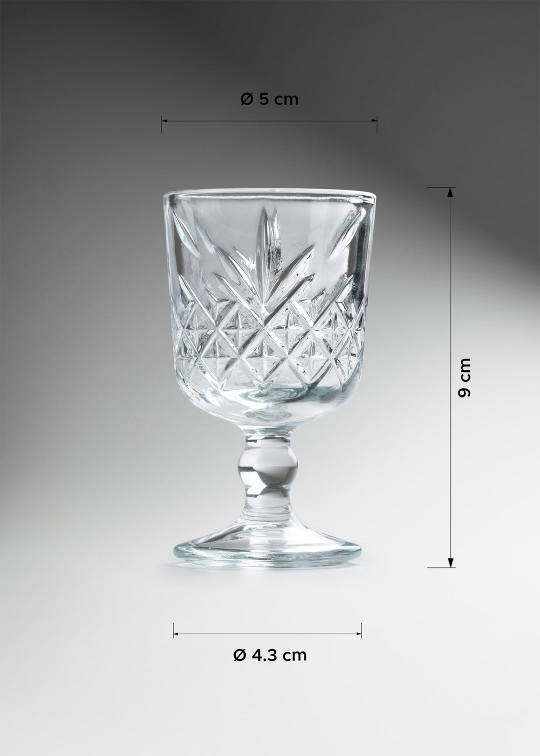 Copa de vidrio Timeless 60 ml Precio Mayoreo | Compra en MAHA