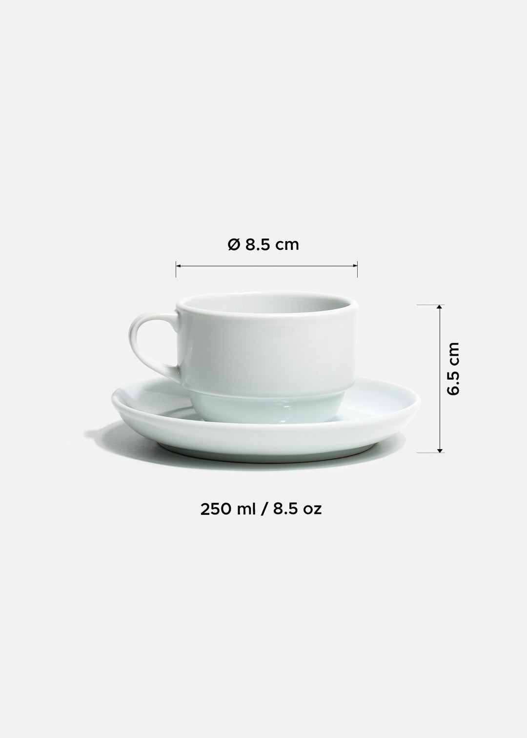 Taza y plato pata taza blanco Ent Precio Mayoreo | MAHA | Taza 250 ml