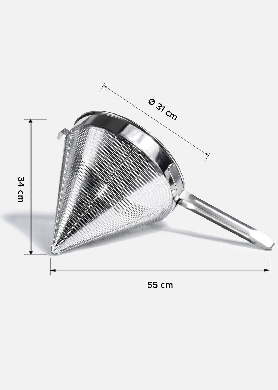Colador chino malla gruesa 50 y 55 cm Precio Mayoreo | MAHA
